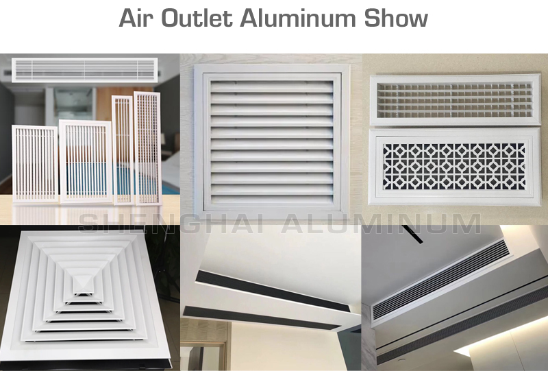Aluminum Profile For Air Conditioning Outlet In Hongkong